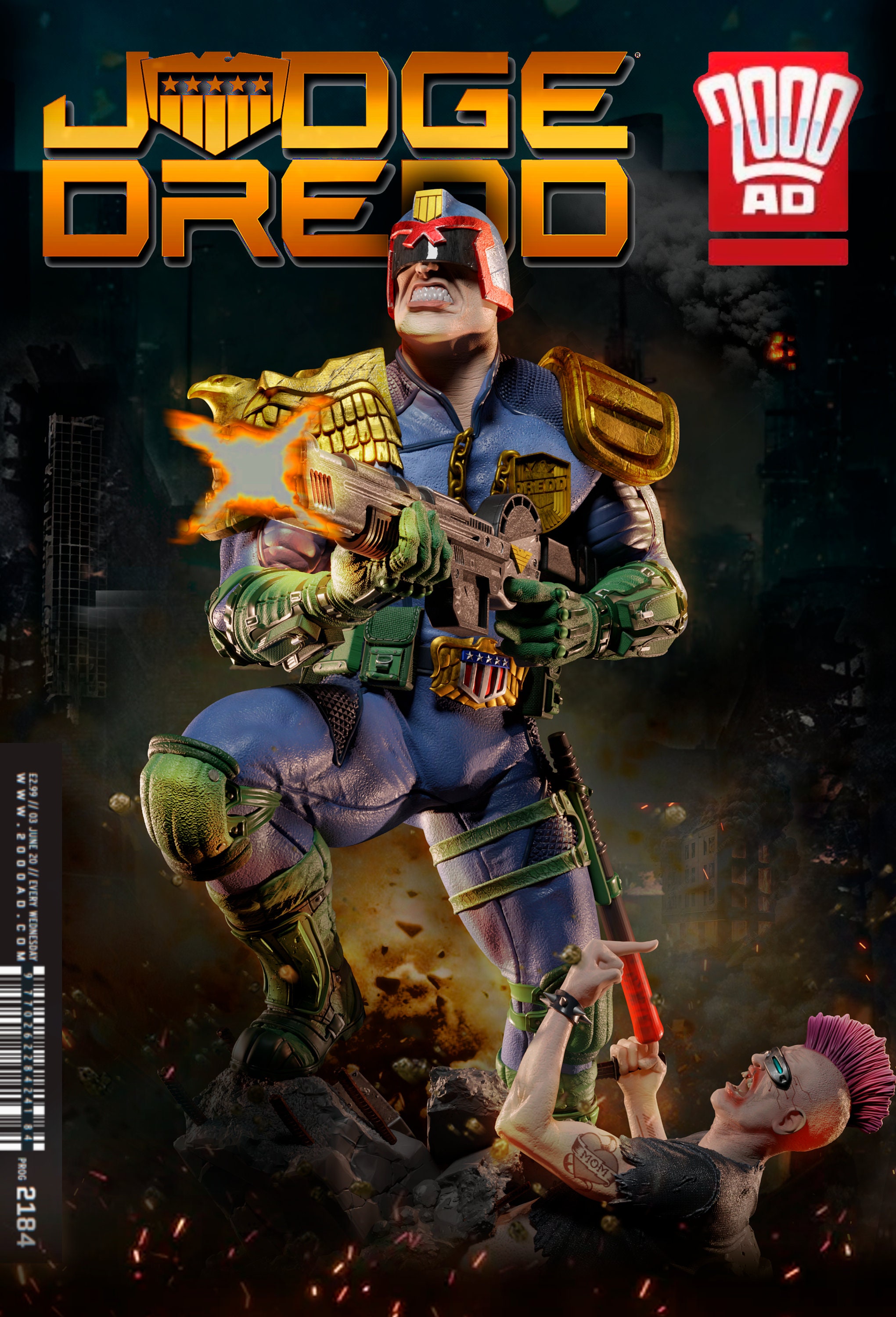 JUDGE DREDD High Quality Stl Files, 3d Printer Stl Files, 3d Stl Models ...