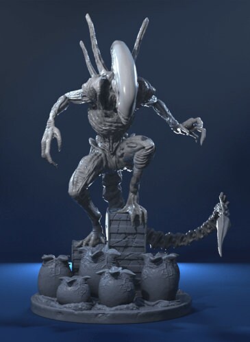 Alien Xenomorph, High Quality Stl Files, 3d Printer Stl Files, 3d Stl ...
