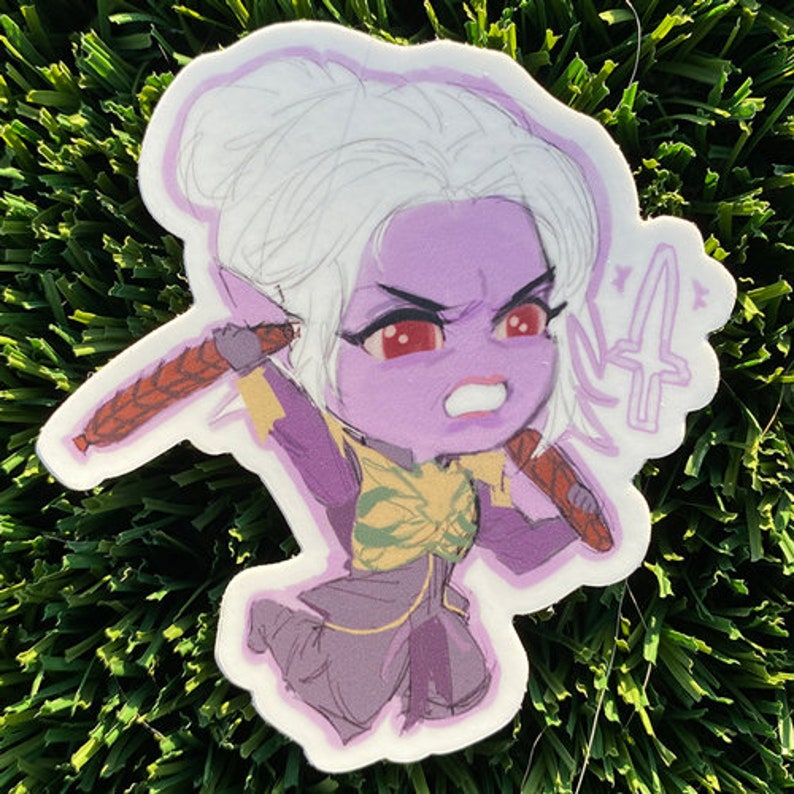 Baldur's Gate 3 Sticker Collection minthara Baenre - Etsy