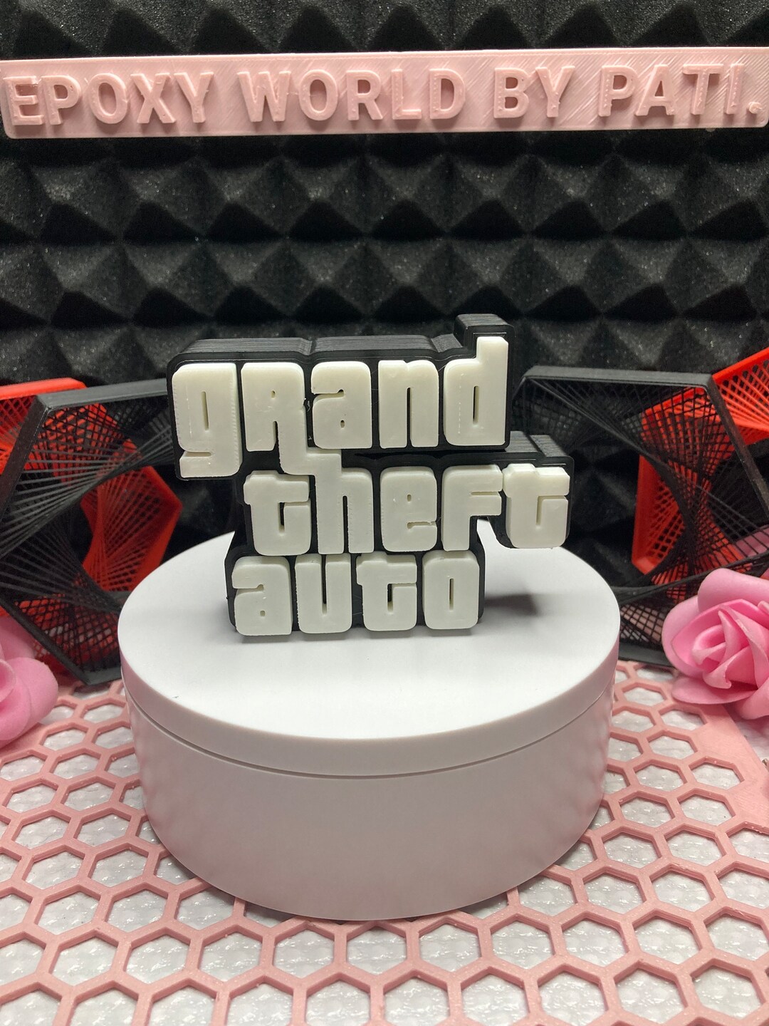 GTA Logo Stand - Etsy