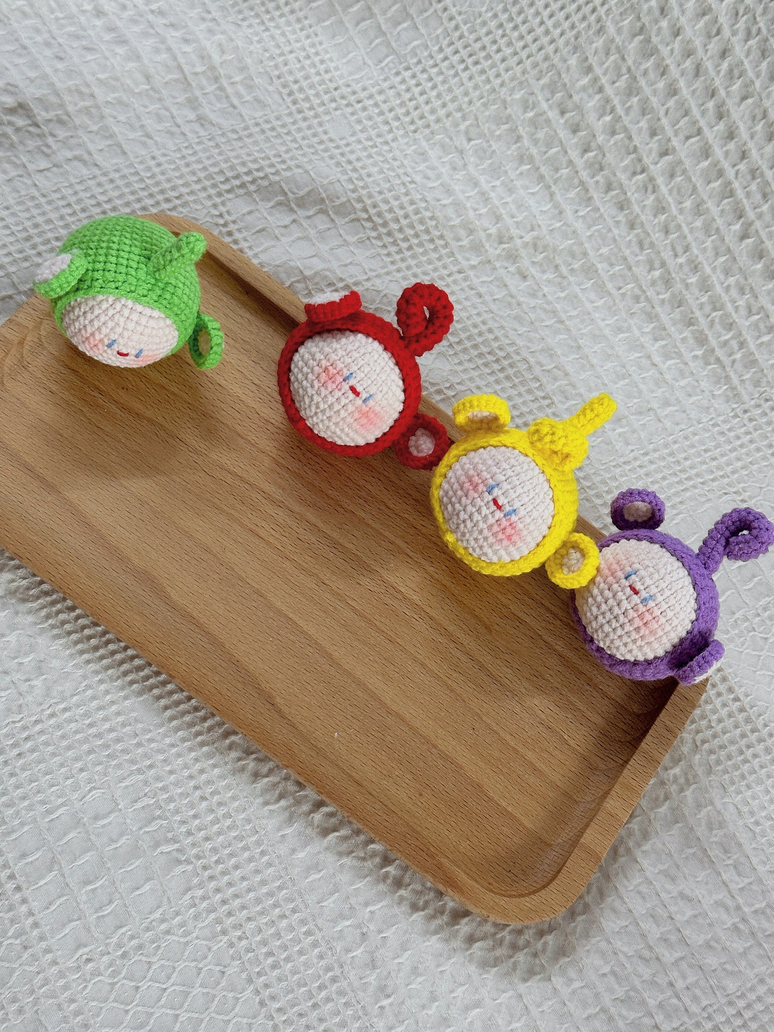 Finished Product Crochet Teletubbies Knitting Yarn Handmade Gift - Etsy