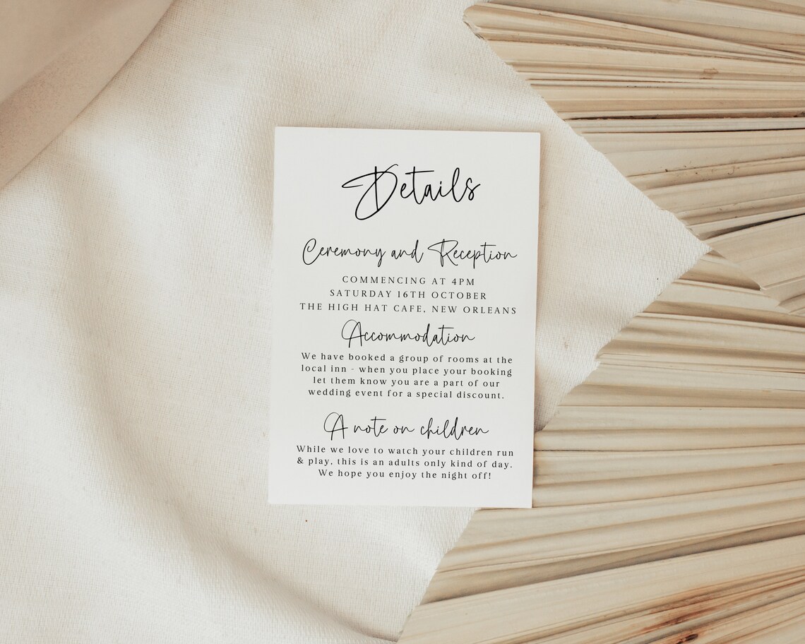 Simple Elegant Wedding Invitation QR Code, Wedding Invite Suite ...