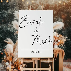 Simple Elegant Wedding Signs Bundle, Editable Template, Canva Editable ...