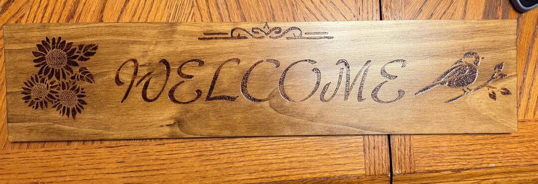 Wood Burned Welcome Signs - Etsy