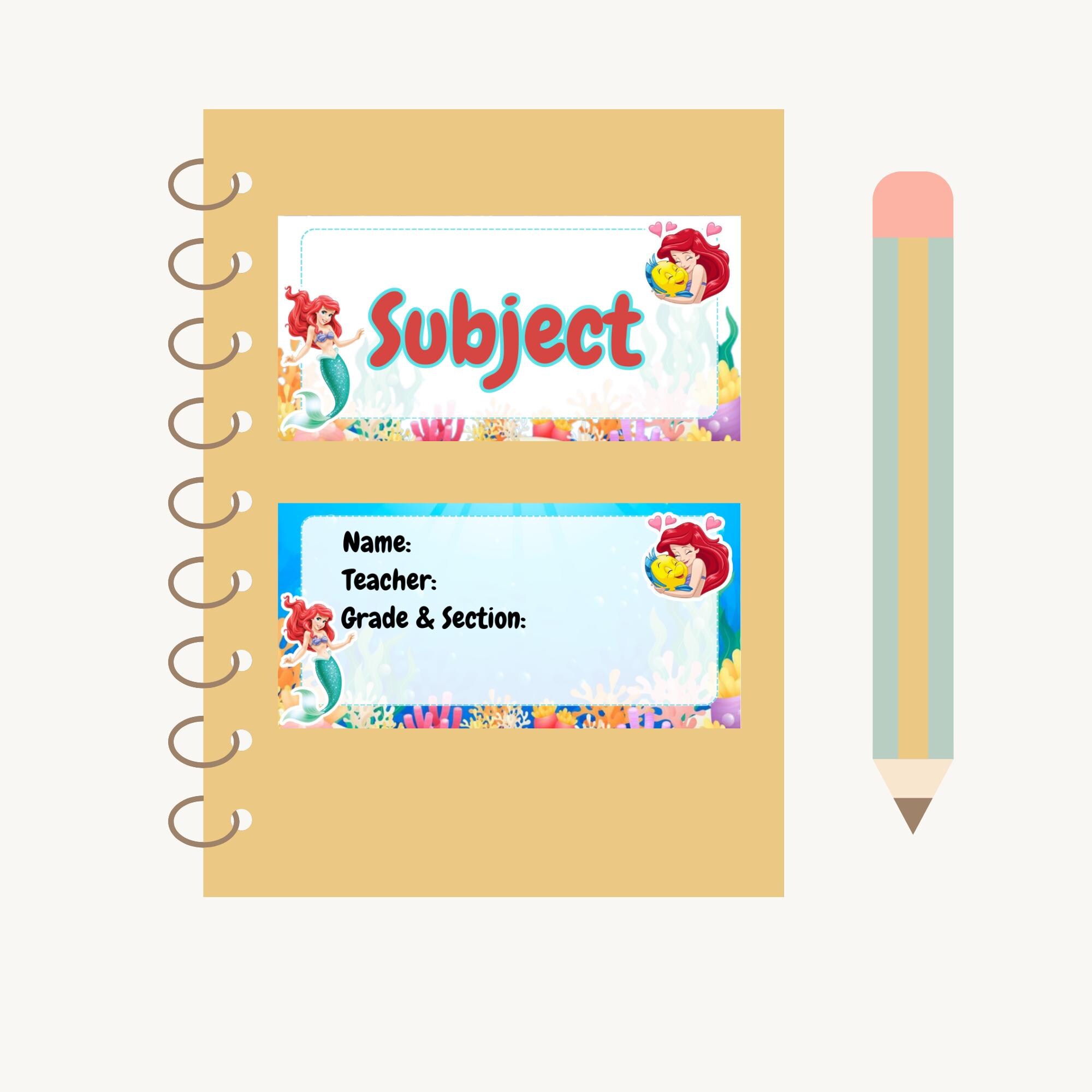 Editable Subject Labels | Digital Download Subject Labels | Printable ...