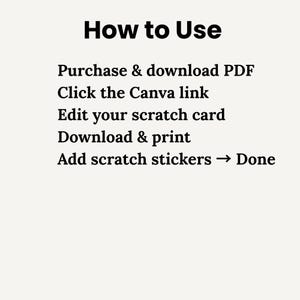 30 Christmas Scratch Card Template | Canva Editable Holiday Scratch off ...