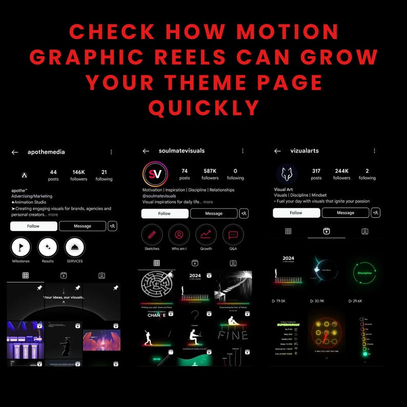 1500+ AI Glowing Motion Graphics Reels Bundle | Tiktok, Instagram Reels ...