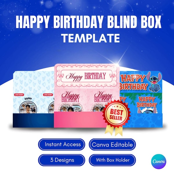 Blind Box Templates - Etsy