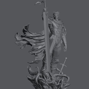 Guts 3D Model Berserk - Etsy