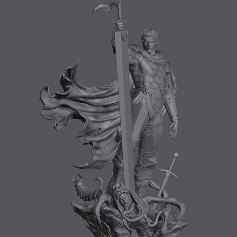 Guts Berserk 3d Model - Etsy Denmark