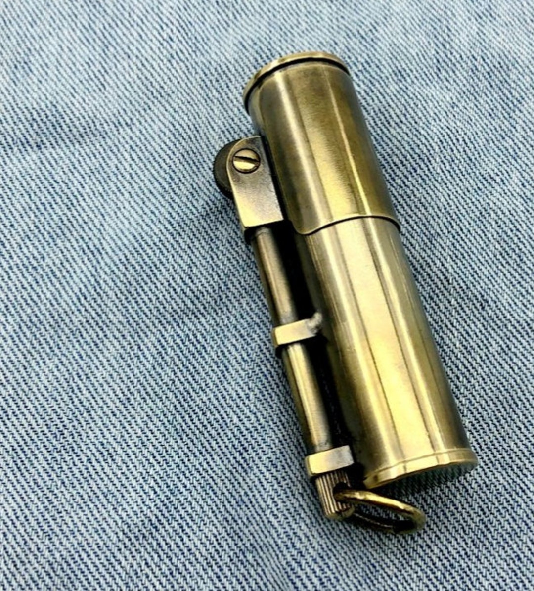 Retro Kerosene Lighter, Handmade Trench Bullet Case Brass Lighter, EDC ...