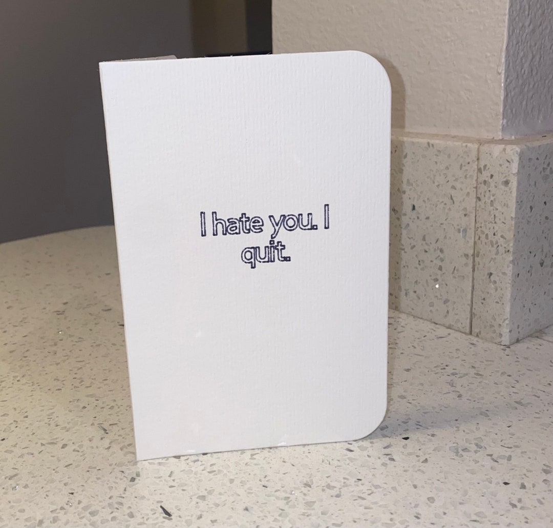 Resignation Greeting Cards - Etsy