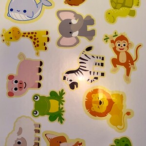 Super Cute Animal Stickers - Etsy