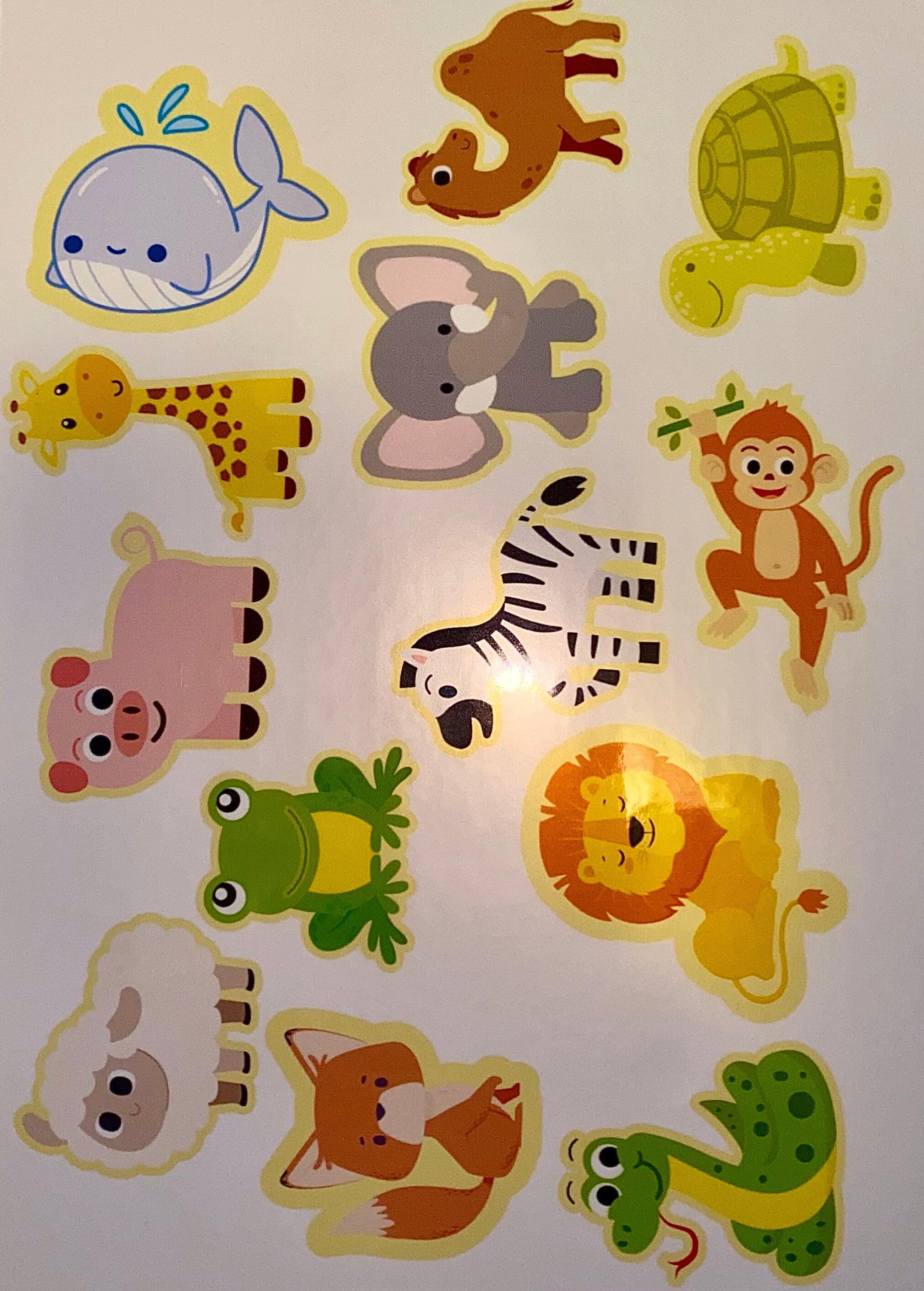 Super Cute Animal Stickers - Etsy