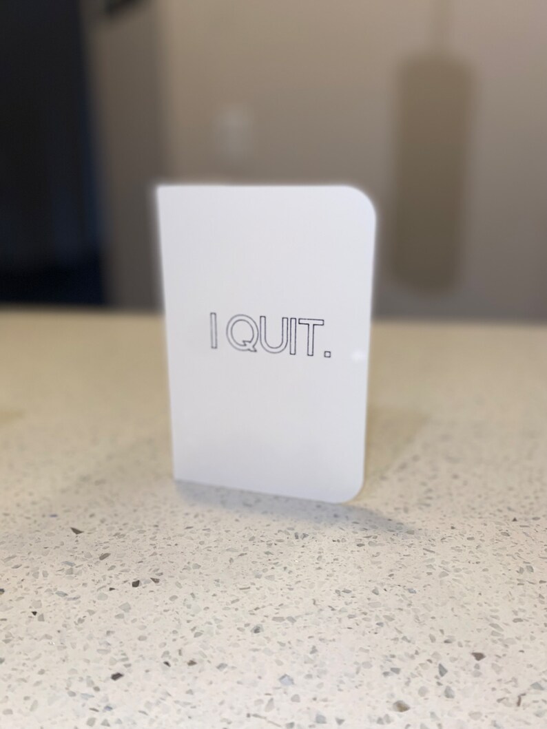 Resignation Greeting Cards - Etsy