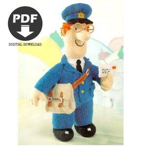 Postman Pat VINTAGE Knitting Pattern Craft Crochet Sewing Knit Project ...