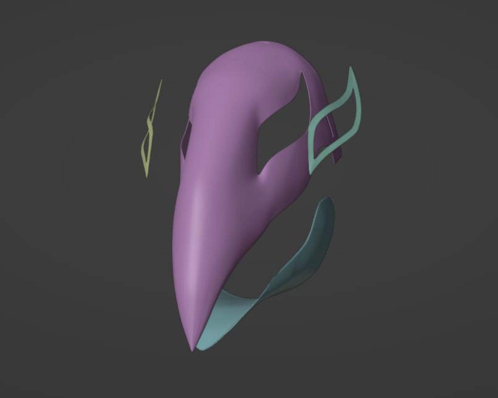 Kendo Rappa Mask Fanart Face Shell 3D Model STL - Etsy