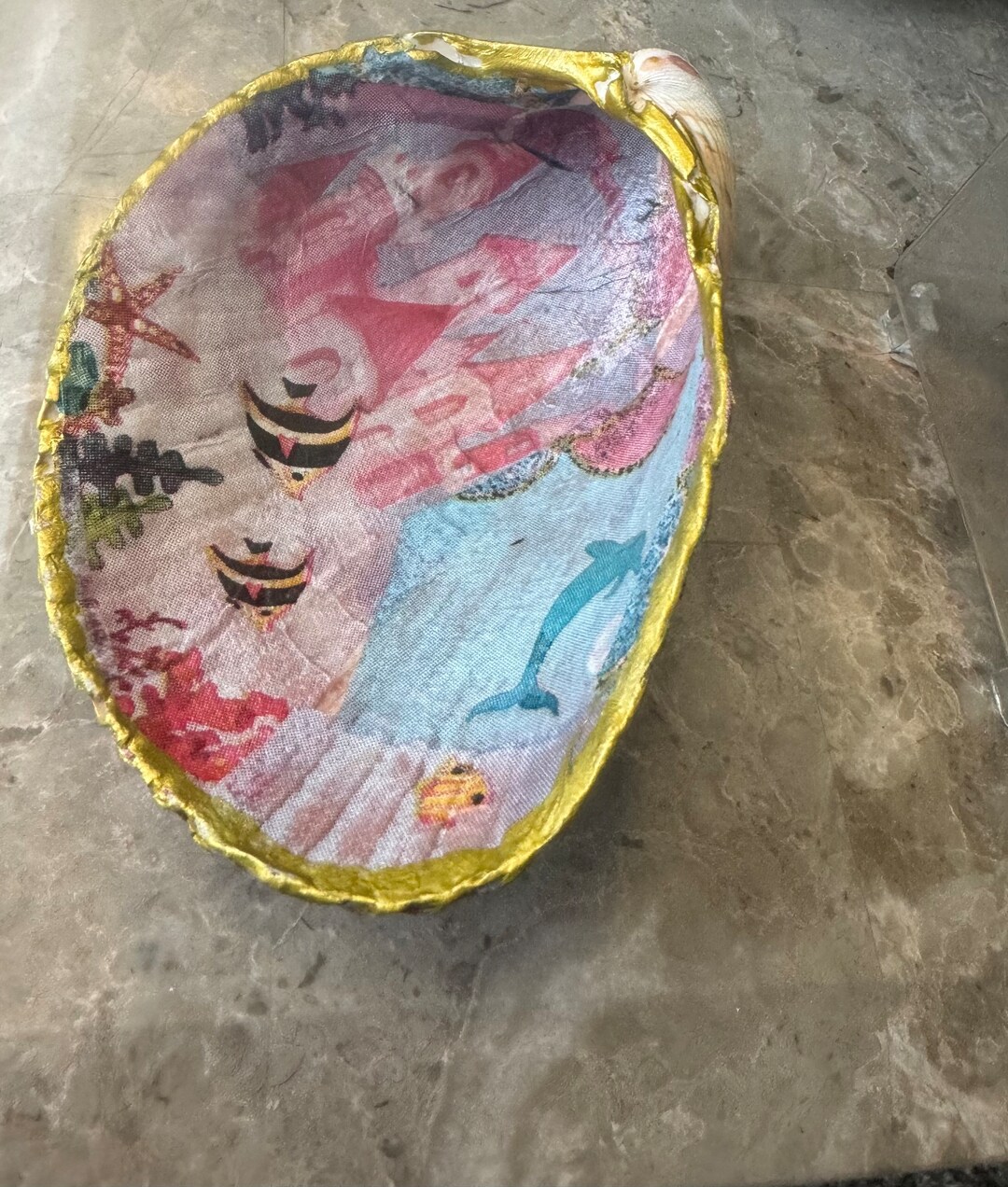 Decoupage Shell - Etsy