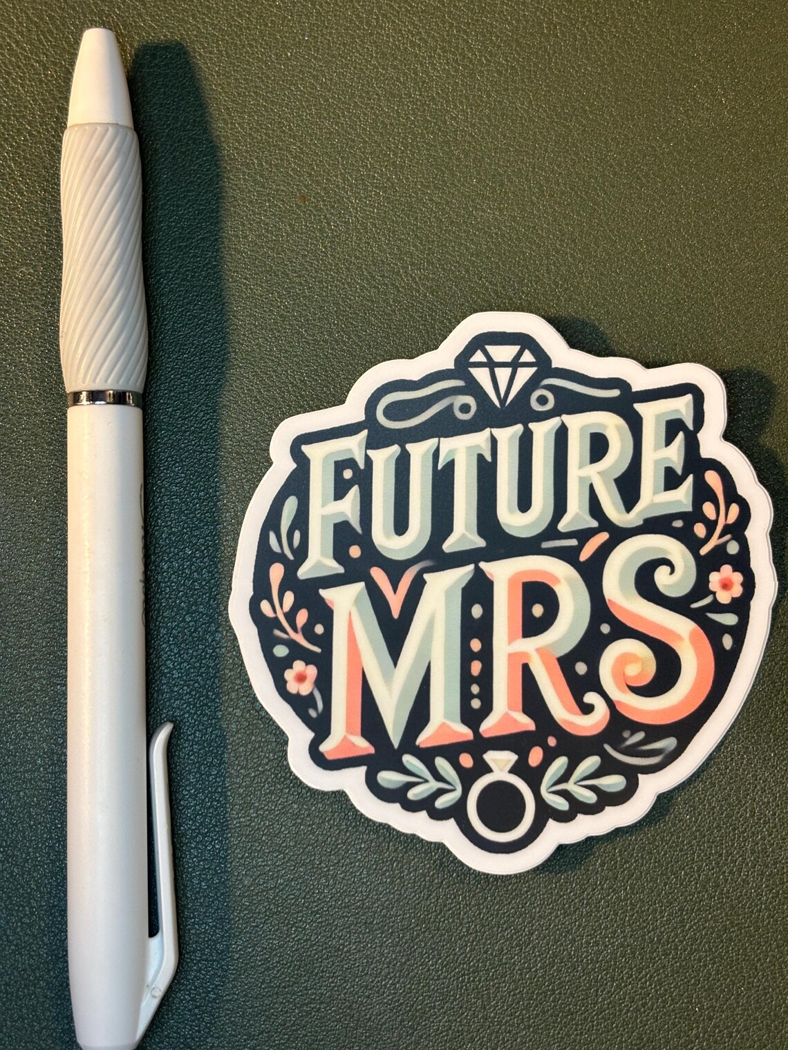 Future Mrs. Sticker - Cute Engagement Vinyl Decal for Bride-to-be - 2. ...