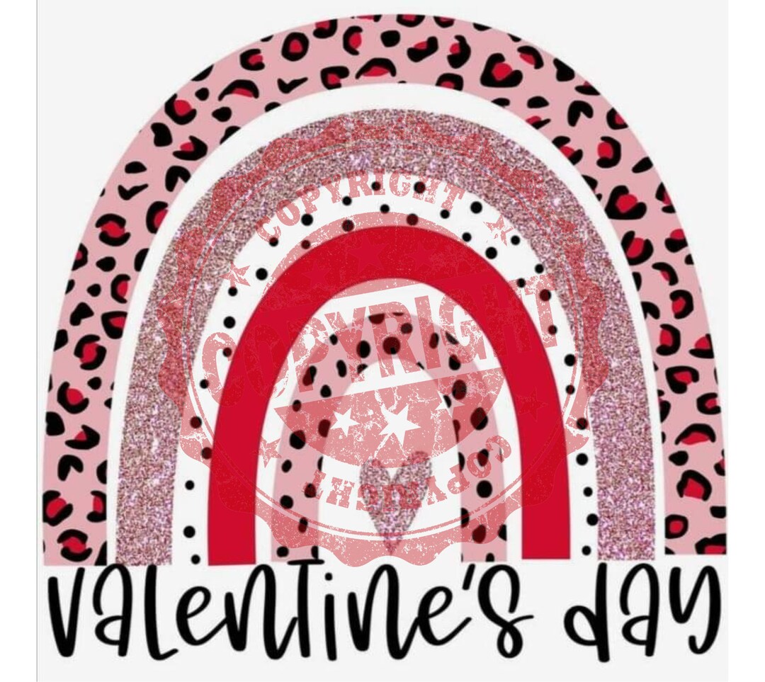 Valentines Day Rainbow Love PNG - Etsy