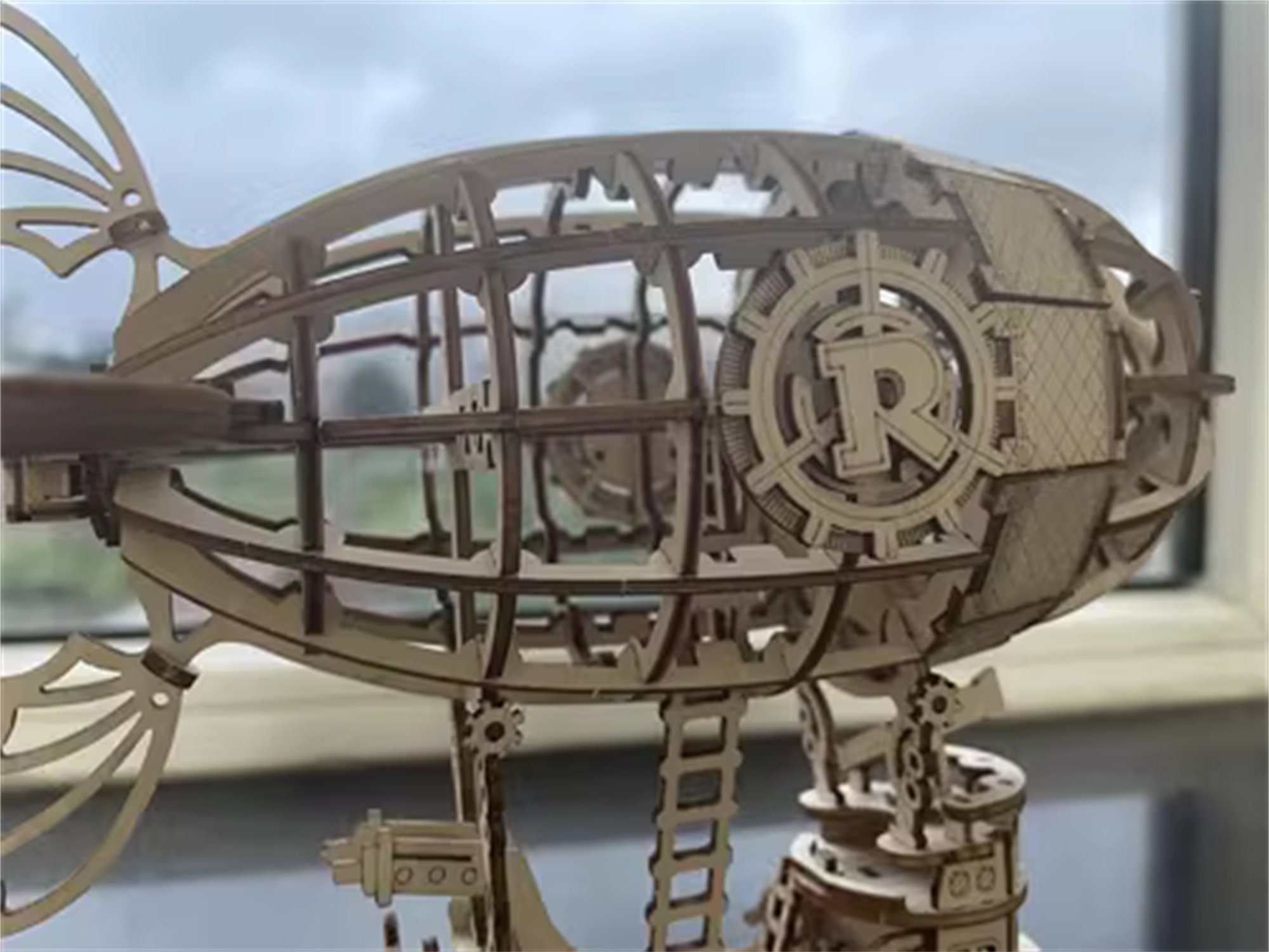 Handcrafted Wooden Airship Model Kit - Etsy