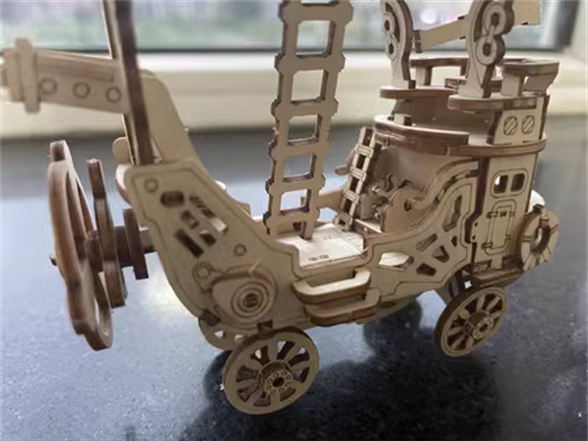 Handcrafted Wooden Airship Model Kit - Etsy