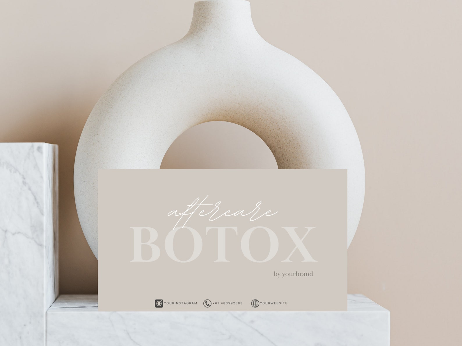 Botox Aftercare Card Template I Printable Aftercare Card Template I ...