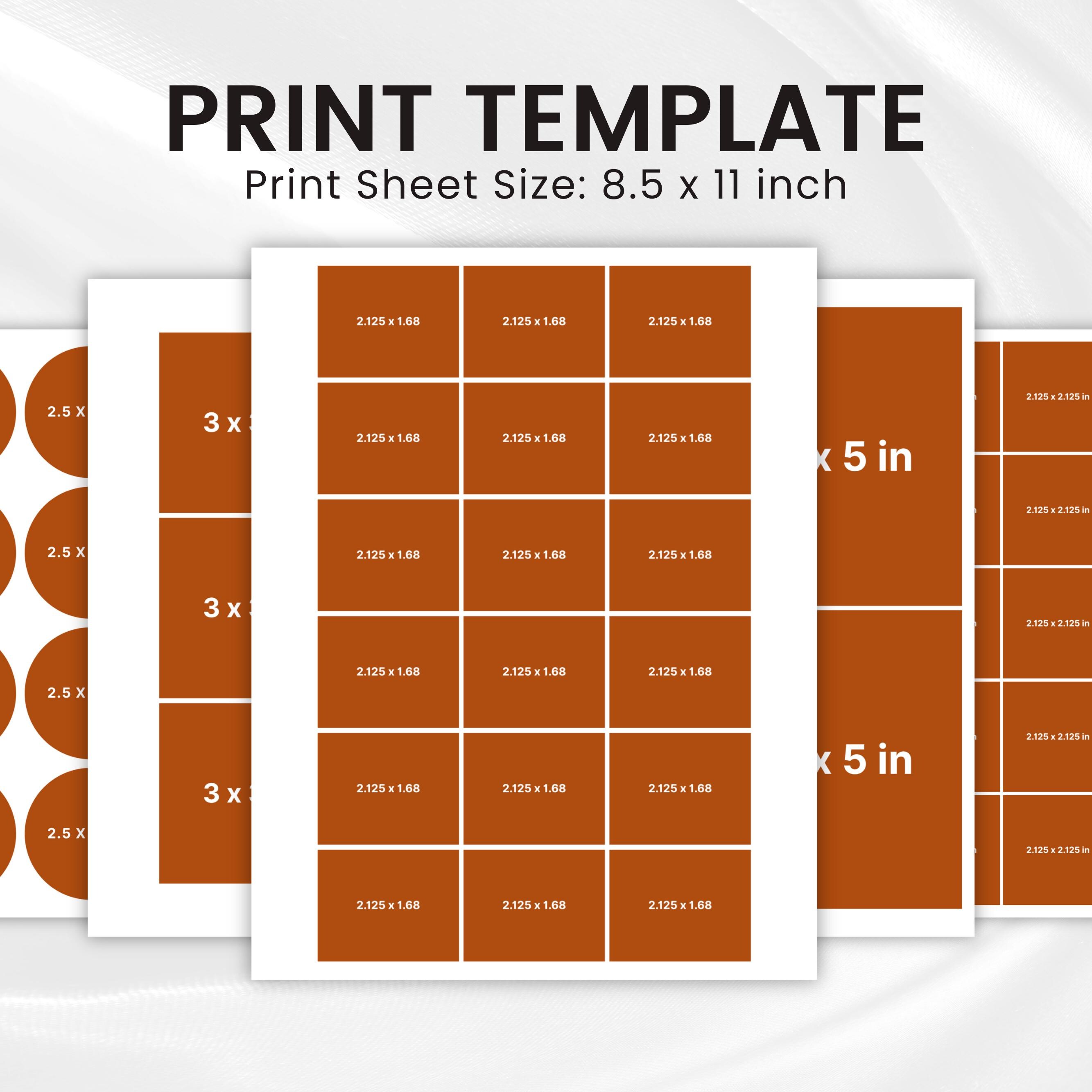 Editable Cosmetic Labels Templates Bundle, Custom Product Label ...