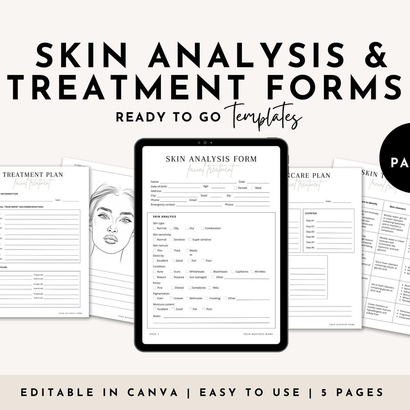 Skin Care Care Plan - Etsy UK