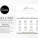 Cake Care Card Template, Editable Wedding Cake Care Cards, Printable ...