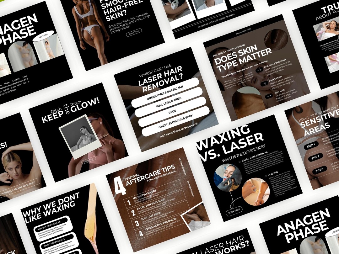 Laser Hair Removal Instagram Template, Laser Hair Removal Post, Laser ...