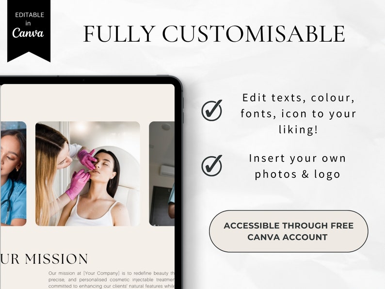 50 Nurse Injector Instagram Templates | Botox and Filler Canva Template ...