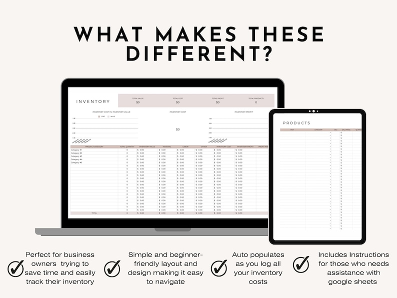 Inventory Tracker Spreadsheet Business Inventory Template Google Sheets ...