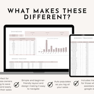 Sales Tracker Spreadsheet, Google Sheets Sales Tracker, Online Sales ...