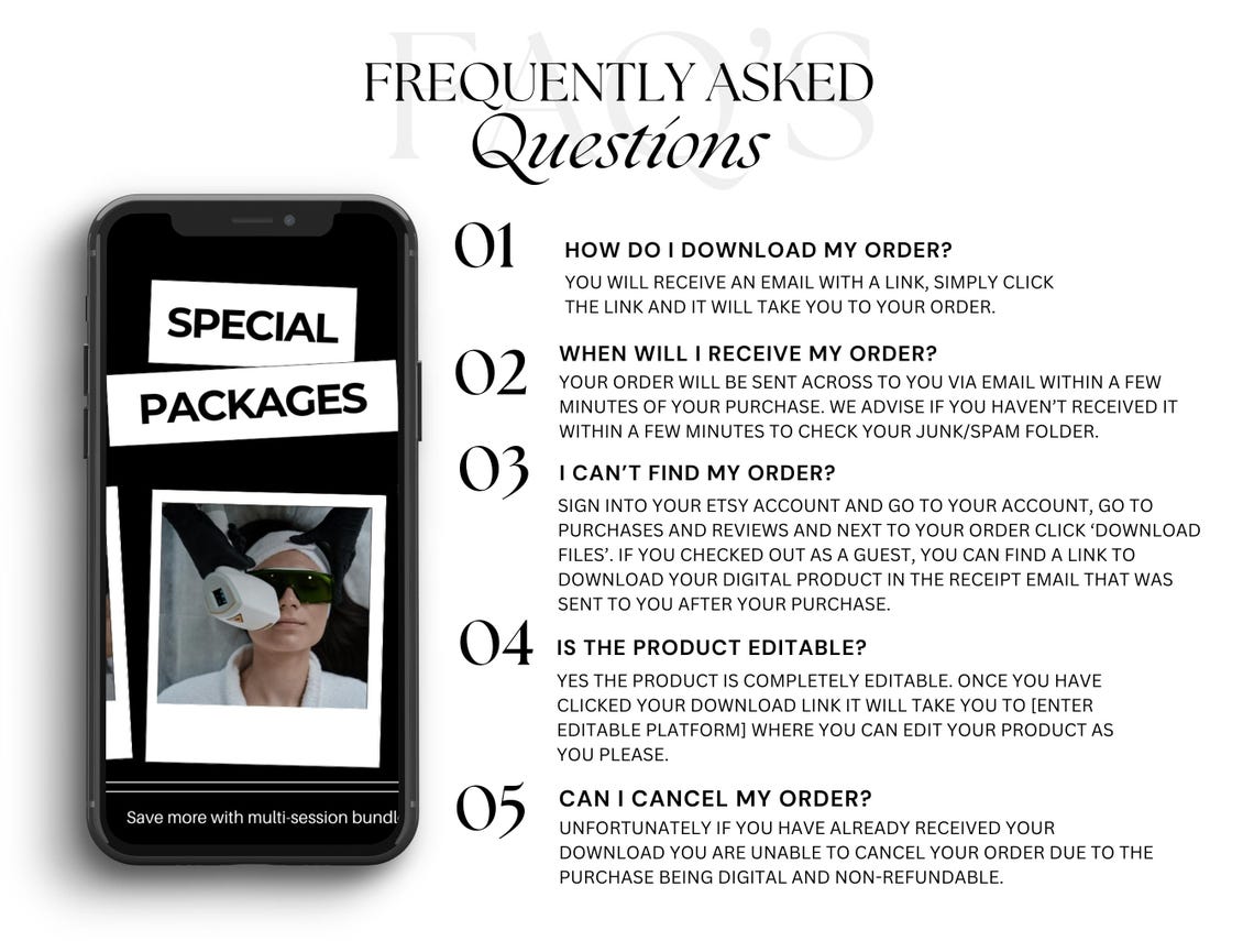 Laser Hair Removal Instagram Template, Laser Hair Removal Post, Laser ...