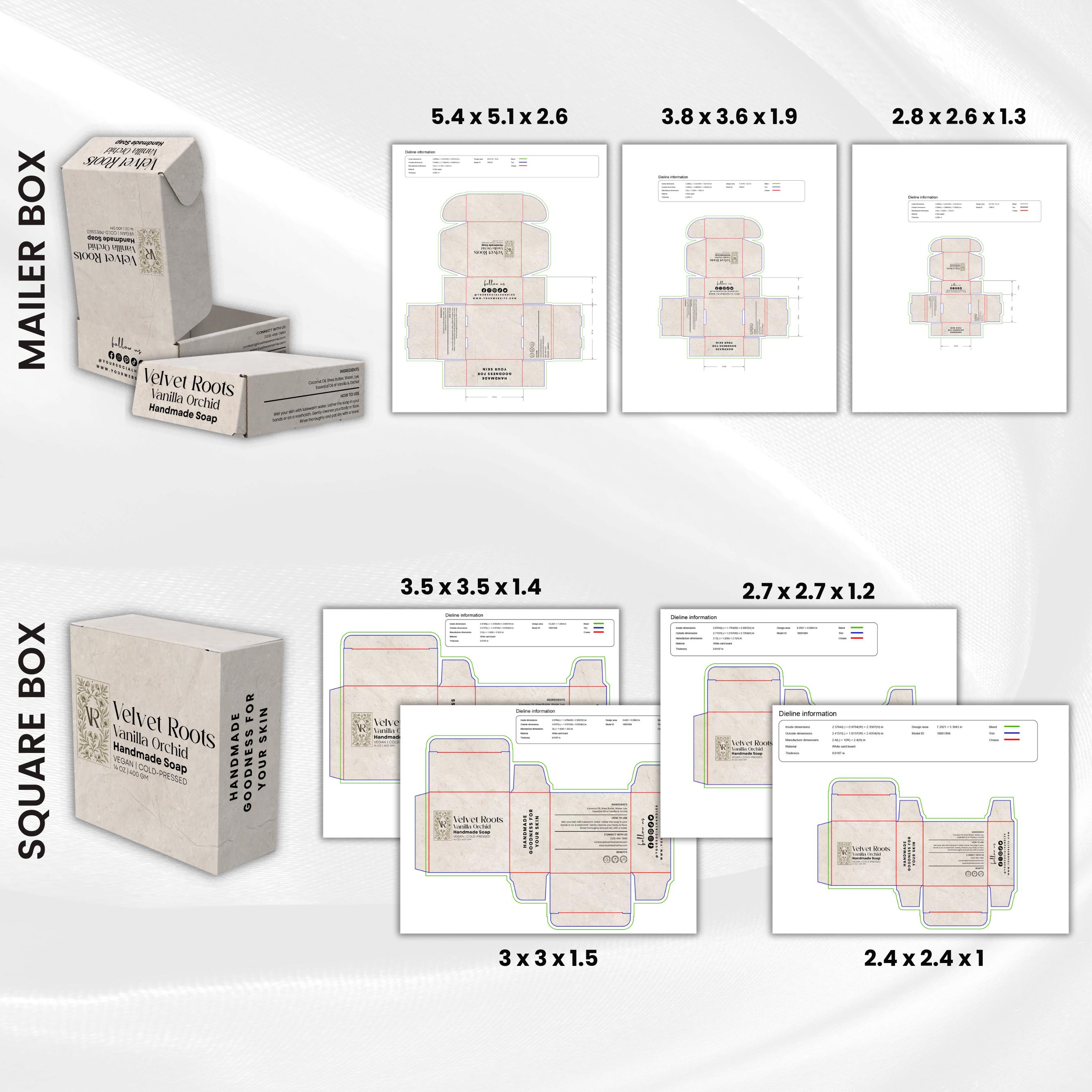 Soap Packaging Template, Canva Soap Box Template, Printable Soap ...
