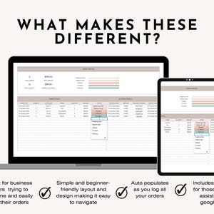 Order Tracker Google Sheets Excel Template Small Business Spreadsheet ...