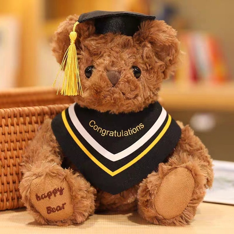 Personalized Graduation Teddy Bear Custom Printed Hood, 20 Cm 6 Color ...