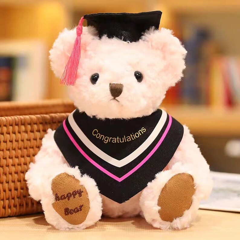 Personalized Graduation Teddy Bear Custom Printed Hood, 20 Cm 6 Color ...