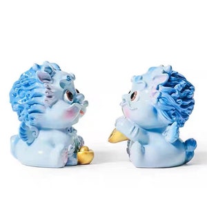Prosperity Duo: Adorable Pixiu Feng Shui Decor for Wealth and - Etsy