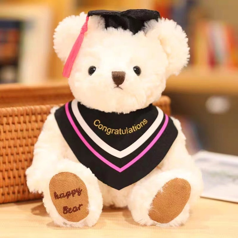 Personalized Graduation Teddy Bear Custom Printed Hood, 20 Cm 6 Color ...