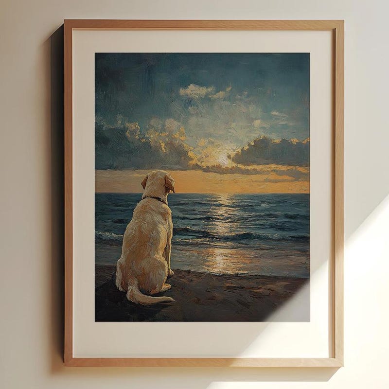 Yellow Lab Painting - Etsy