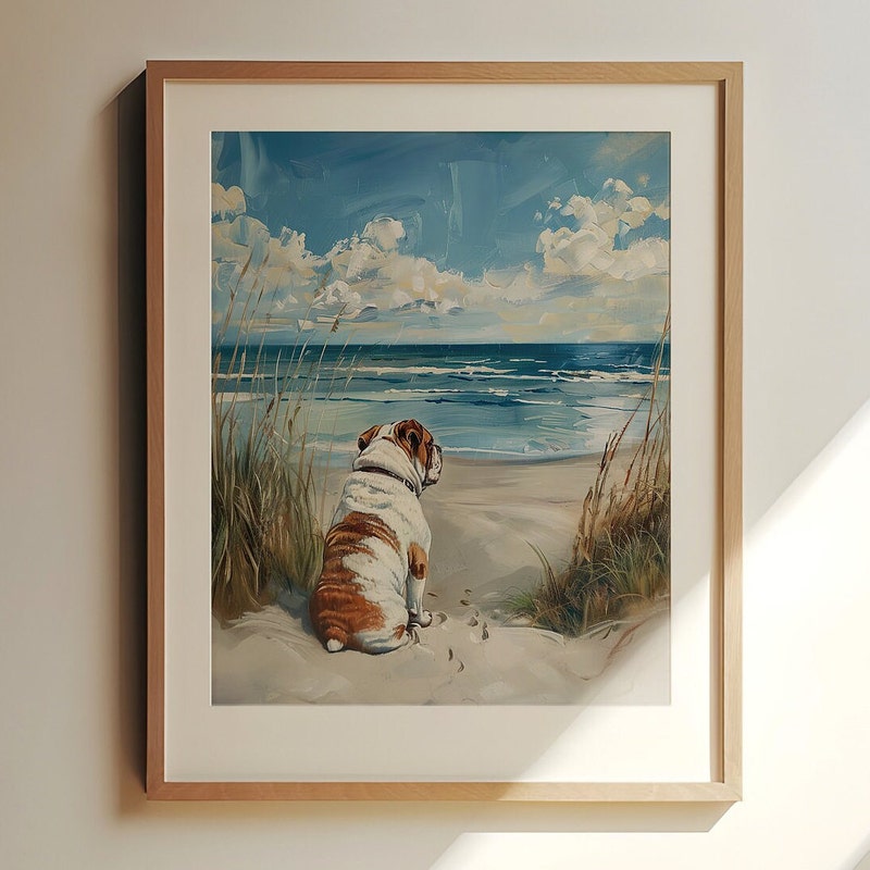 Bulldog Painting - Etsy