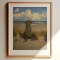 Vintage Labrador Drawing Art Print - Dog Portrait Artwork - Pet Sketch ...