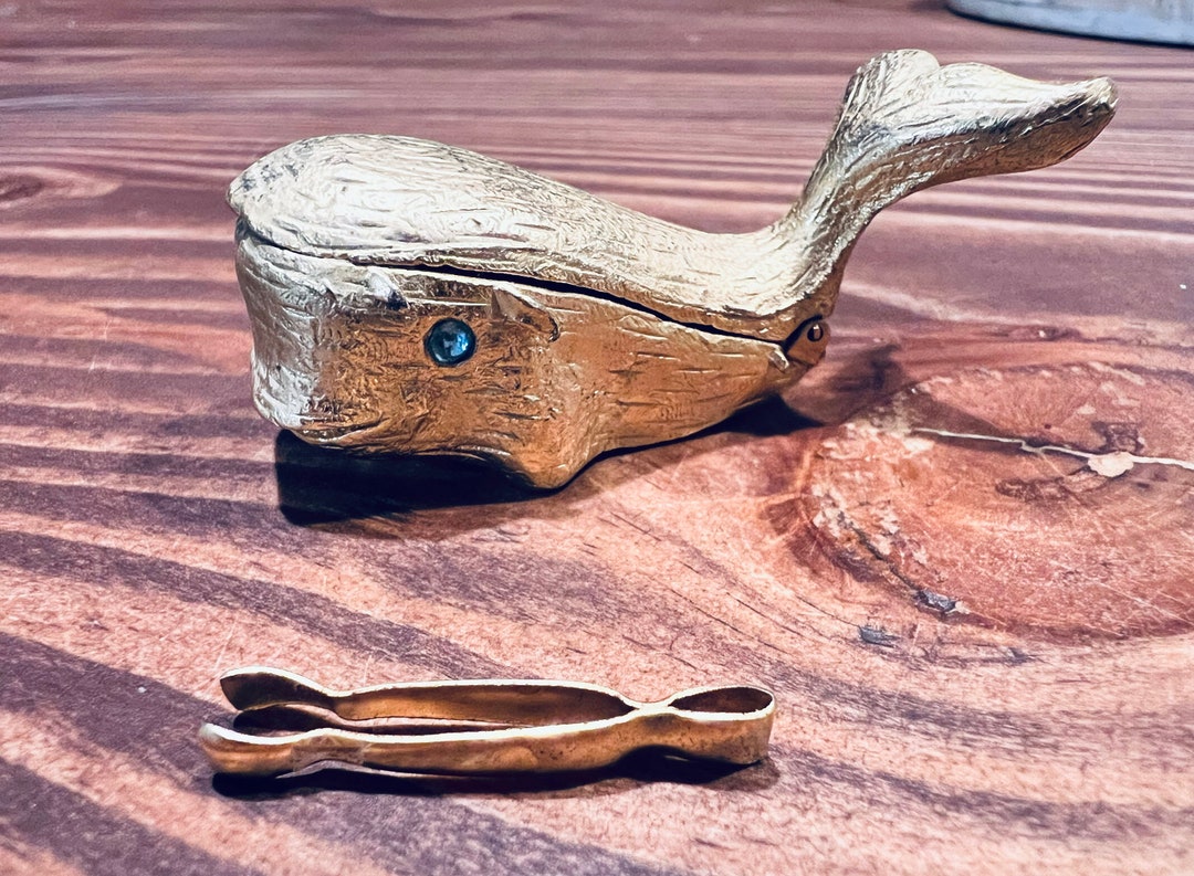 Whale Trinket Box With Miniature Tongs - Etsy