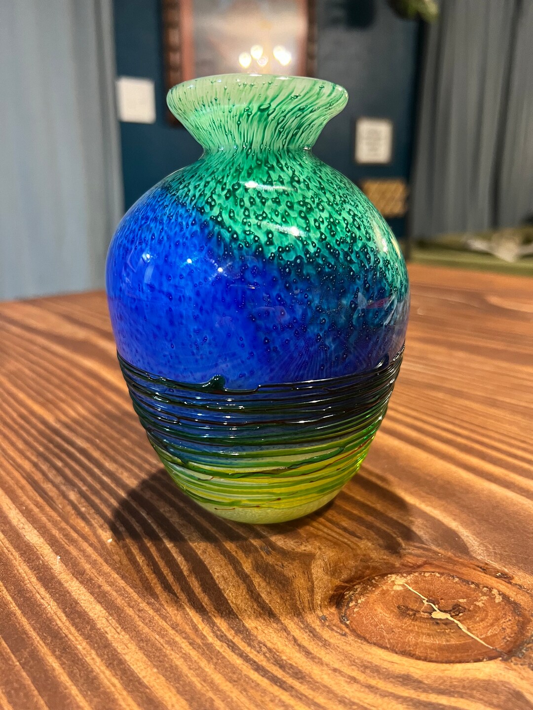 Heavy Glass Vase - Midcentury Modern - Etsy