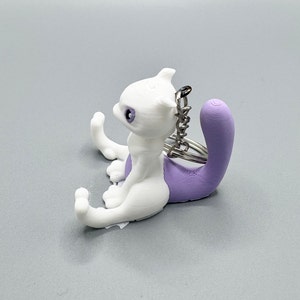 Mewtwo Pokémon Keychain 3D Printed - Etsy
