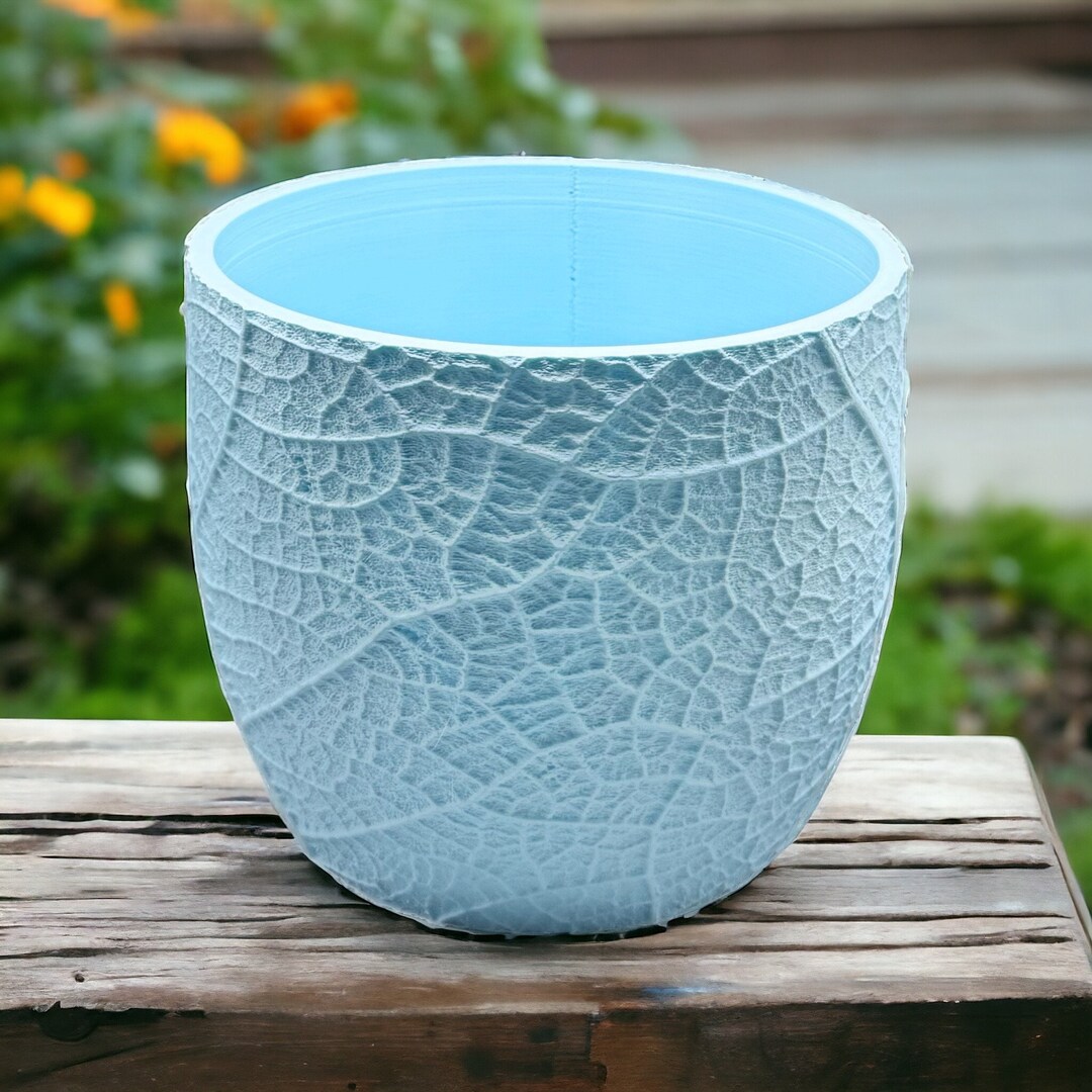 Planter Pot Leaf Design - Etsy