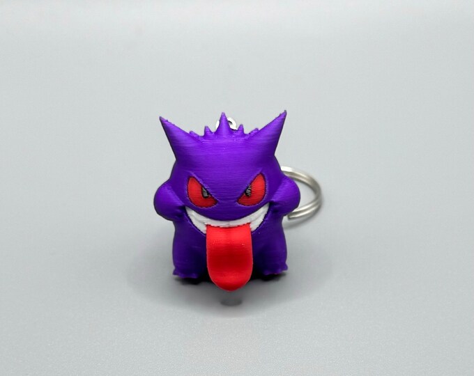 Gengar Pokemon 3D Printed Keychain - Etsy
