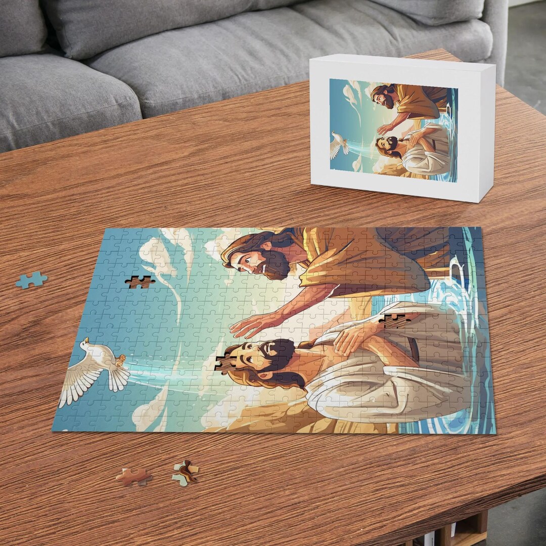 Jesus Being Baptized Wooden Jigsaw Puzzle (300 Pcs) - Etsy